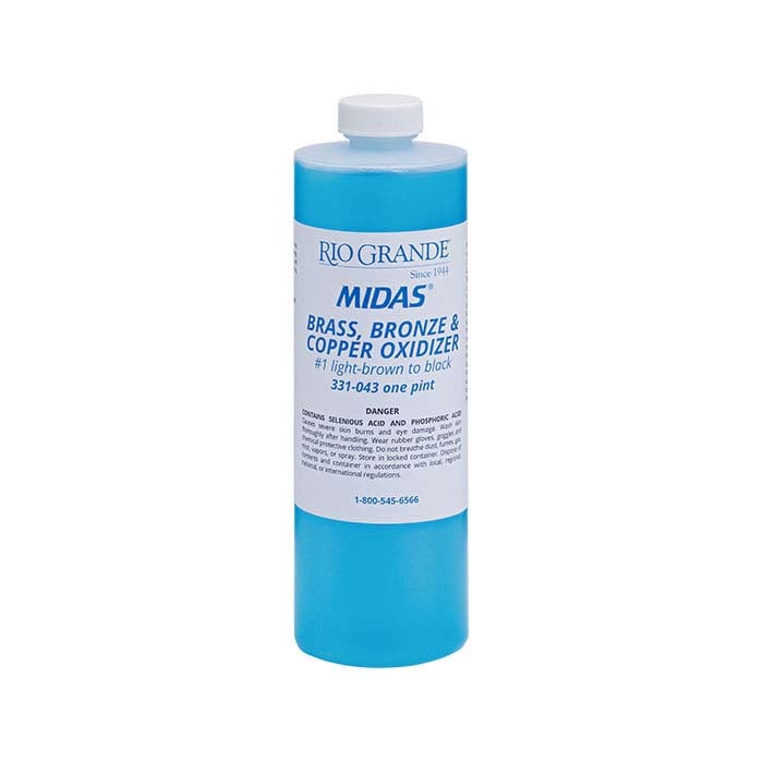 Midas Brass, Bronze and Copper Oxidizers, Light Brown to Black – Amadesa